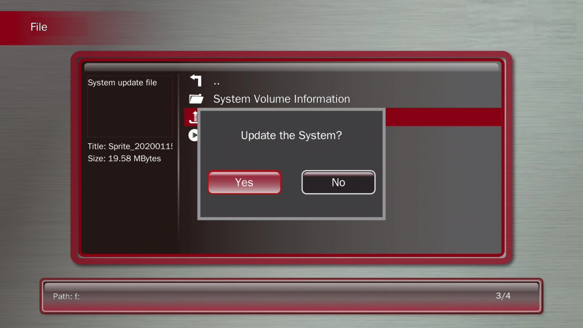 Sprite Media Player (DV-S1): Update Firmware - DigitalDecorationPlayer